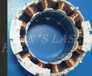 Laser welding machine for motor stator core